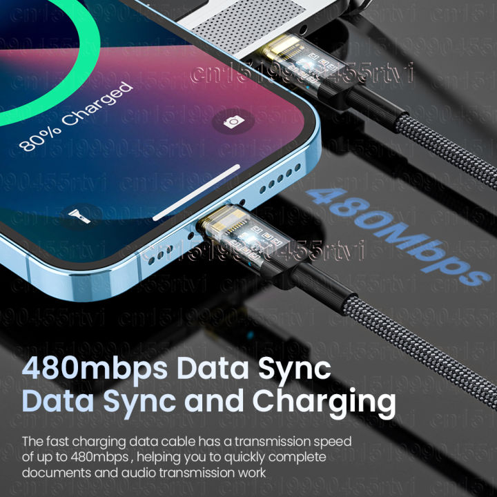 Waitz Naitz PC 20W C Type Transparent Dual Head Light Fast Charging ...