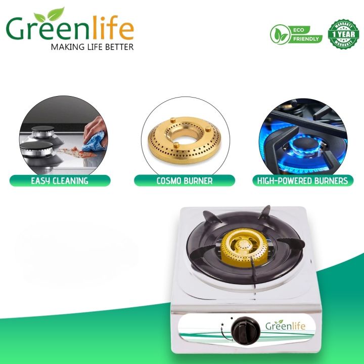 Green Life Single Burner Gas Cooker with Cosmo Burner | Daraz.lk