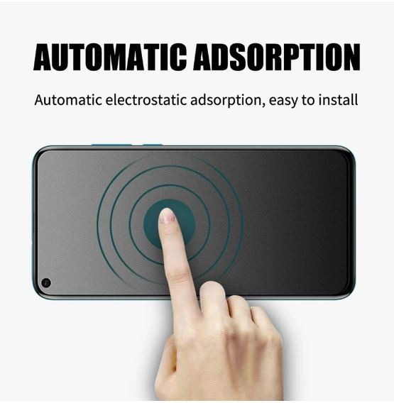 Oppo A55 5G Stylish Full Cover Matte Texture Tempered Glass non Shining ...