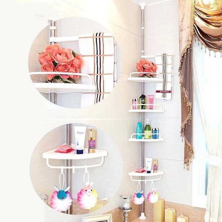 Bathroom Multi Corner Shelf Corner Stand - 320cm | Daraz.lk