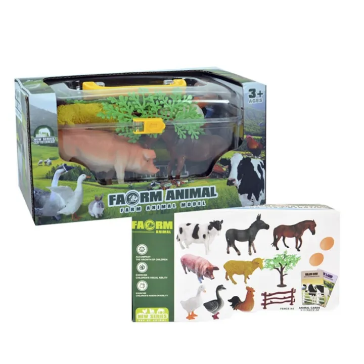 Farm Animals Series Set Box Toy "Made In Rubber" (26 Piecs) | Daraz.lk