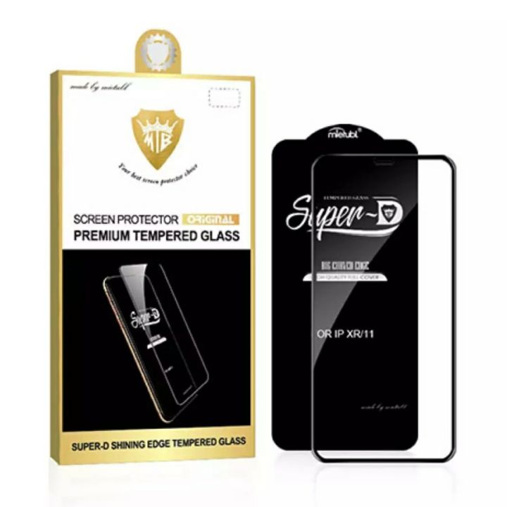 Realme C12 Full Glue Tempered Glass Super-D Screen Protector Film Full ...