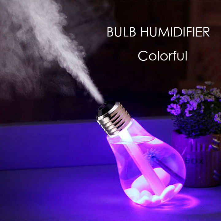 Bulb Humidifier 400ml Large Capacity Desktop Art Air Humidifier ...