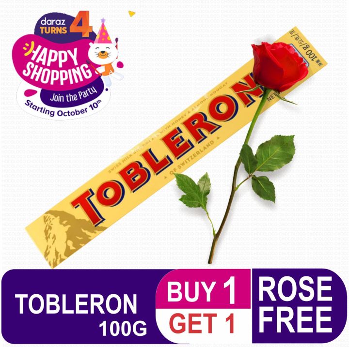 Toblerone 100g with Free Rose | Daraz.lk