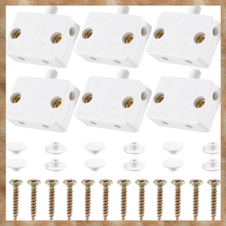 Kqueebee 6Pcs Door Led Switch for Closet Light,Normally Closed Cabinet ...