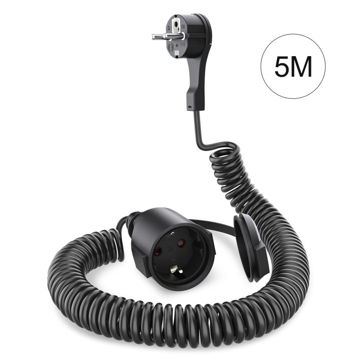 2/5/8m extension cable European 2-pin Type C plug male to female power ...