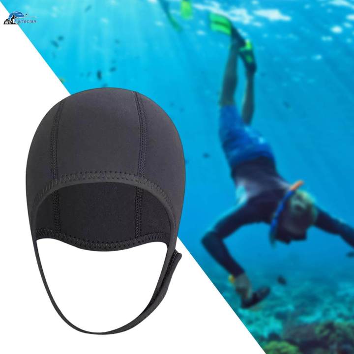 3mm Neoprene Scuba Diving Hat Waterproof Windproof Protection Ear Hat ...