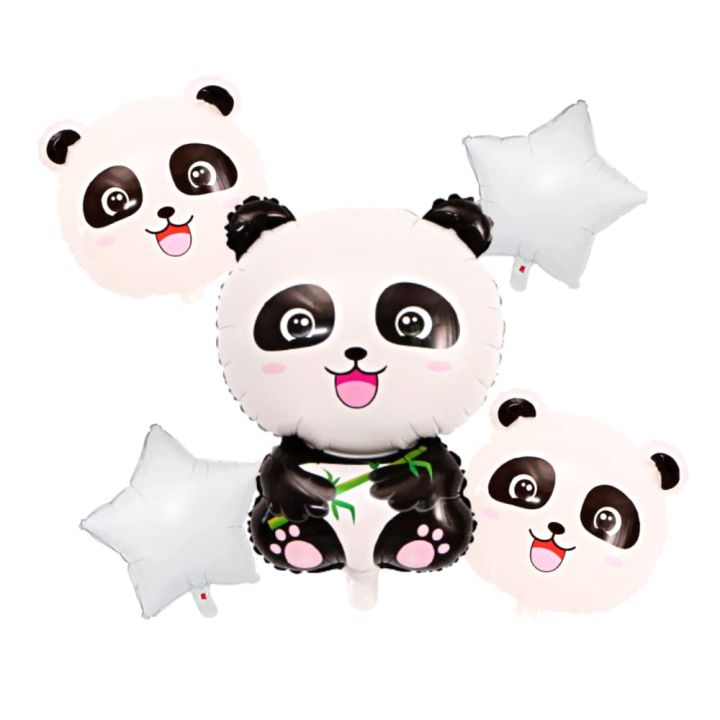 5 Pcs Foil Ballons Panda Birthday Party Decorations | Daraz.lk