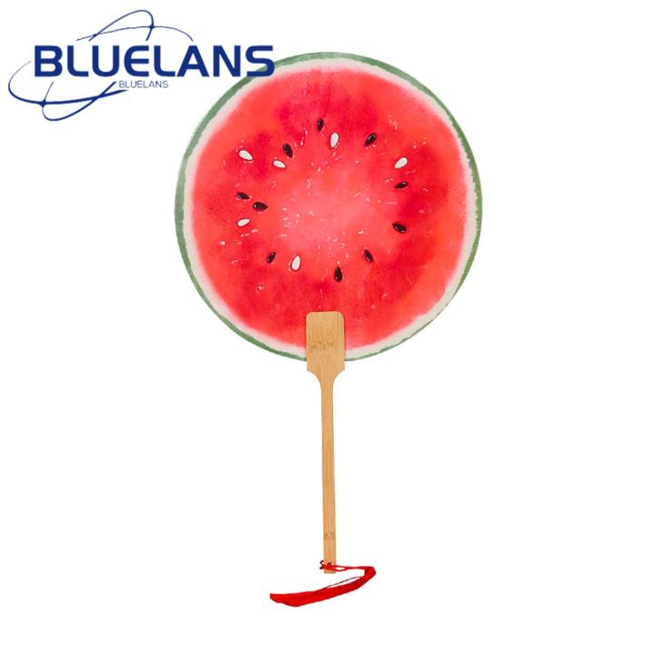 Handheld Paper Fan Portable Watermelon Print Handheld Fan for Summer ...