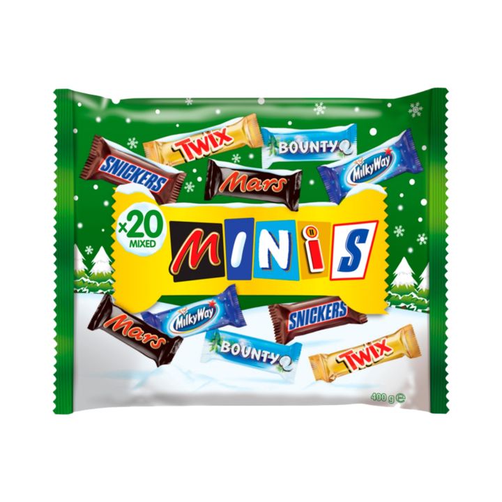 Mars MInis Mixed x 20 Pieces Assorted Mini Chocolates Pack 200g | Daraz.lk