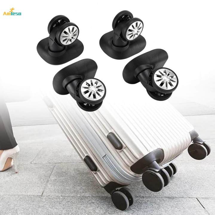 4 Pieces Luggage Wheels Quiet Caster Wheels for Travel Bag Trolley Case ...