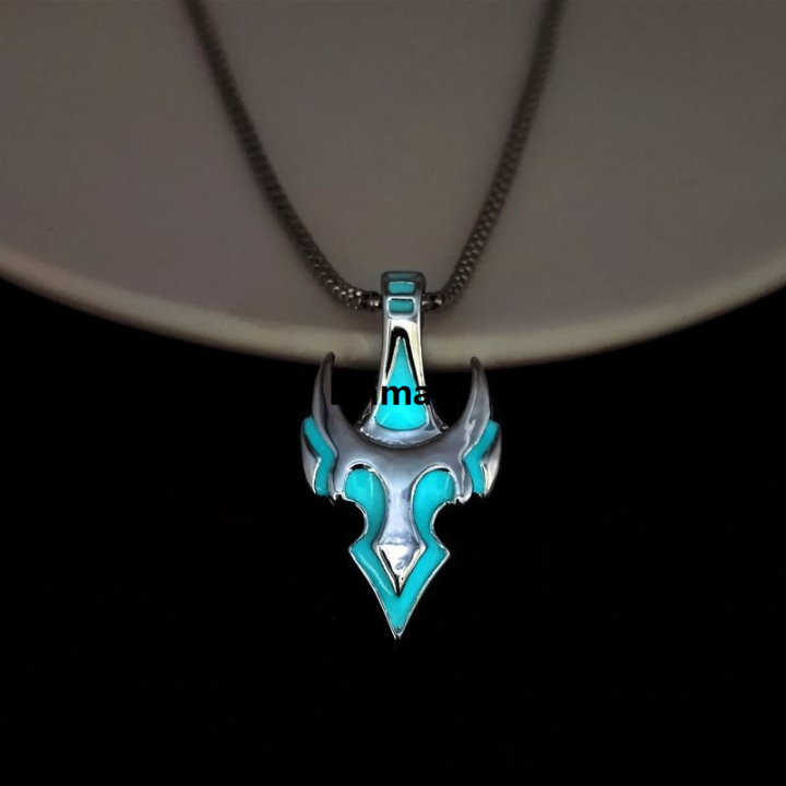 Linman Gothic Glowing Flame Boat Anchor Trendy Men Neckla【2025 Version ...