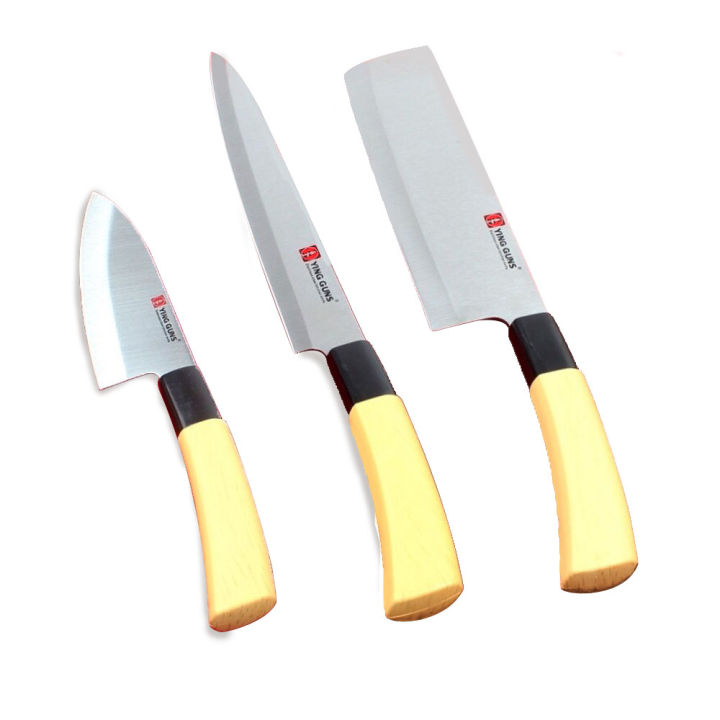 3 Pcs Ying Guns Japanese Knife Set Stainless Steel Culinary Chef Knife ...