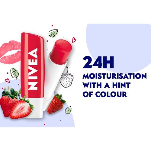 Nivea Lip Balm Fruity Shine With Strawberry 4 8 G Daraz Lk