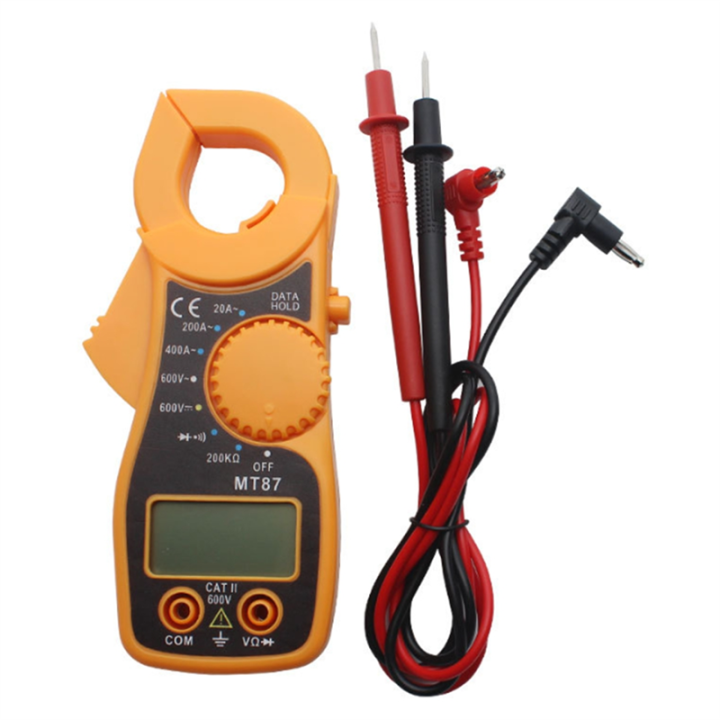 Digital Clamp Meter LCD Display Multimeter Voltmeter Ammeter Ohmmeter ...