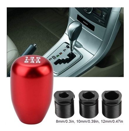5 Speed Shifter Knob, Aluminium Alloy Gear Shifter Stick Handle Manual ...