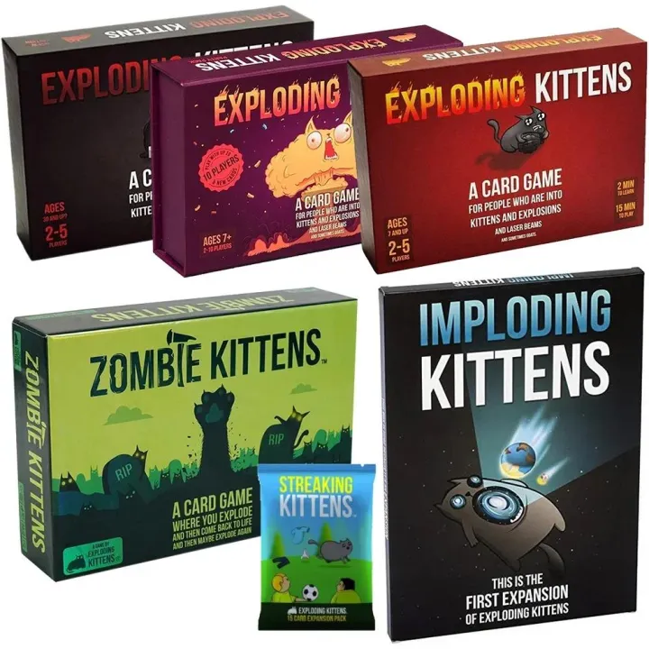 Exploding Kittens Card Game Original Edition NSFW Party Streaking ...