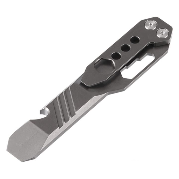 Multi-Functional Titanium Pry Bar Pocket Pry Bar Screwdriver (Stone ...