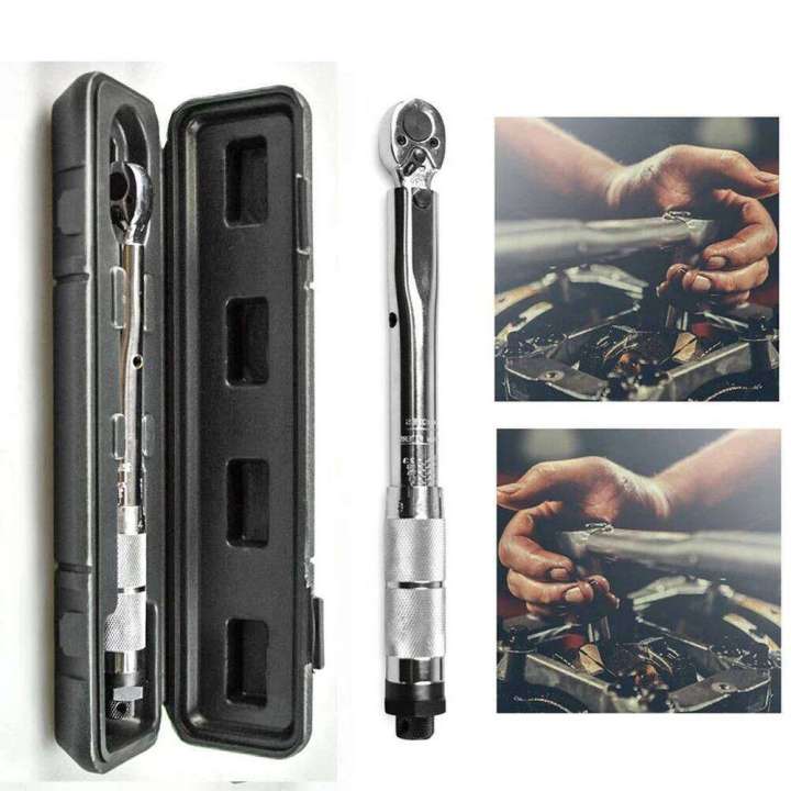 5-60N.m Torque Wrench 3/8 Inch Reversible Key Square Drive Ratchet ...