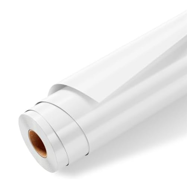 White White Cricutvinyl 30.48cm X 4.64M Gloss Sticker Vinyl Forcricut ...