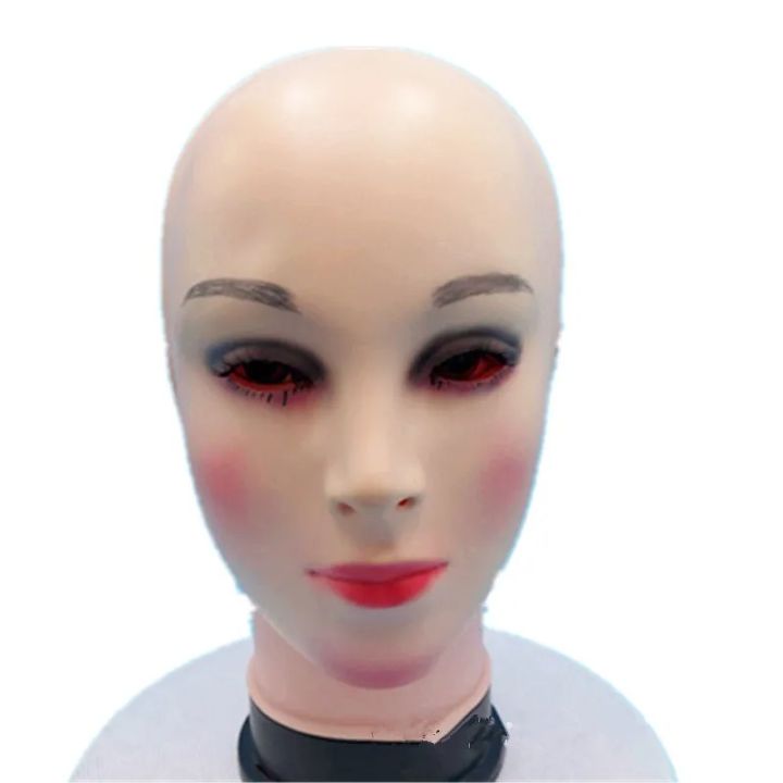 Top Grade Human Realistic Silicone Face Mask Artificial Crossdress Mask ...