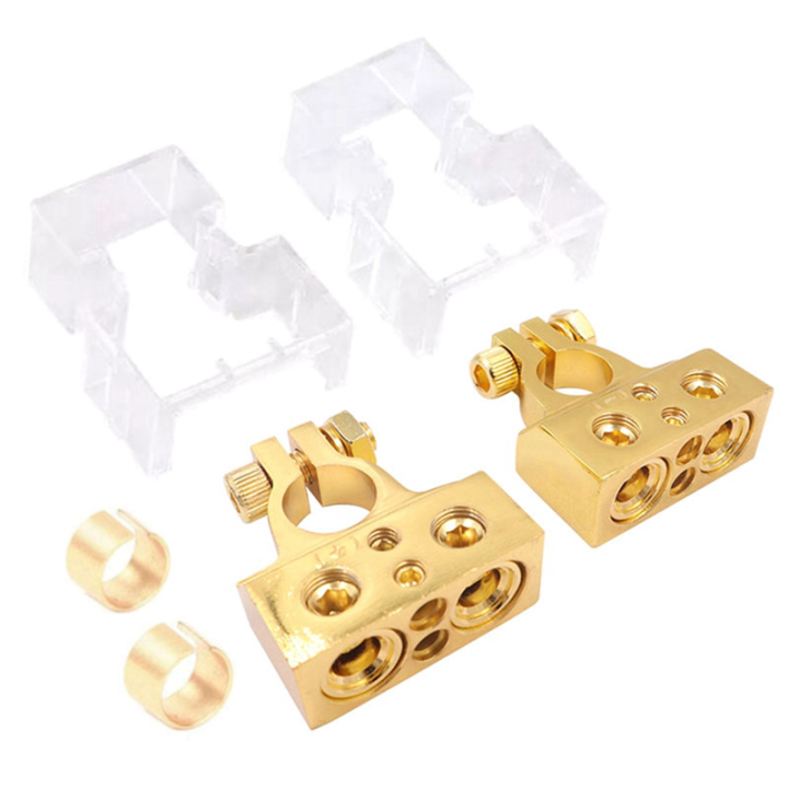 Car Battery Terminal Connectors with Covers Shims Modified Battery ...