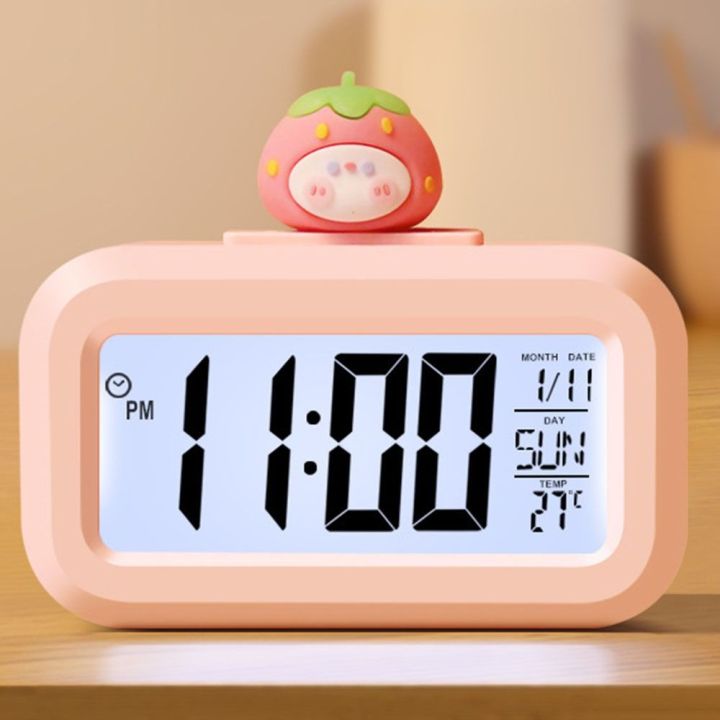 LED Backlight For Studying Calendar Date Stopwatch Desktop Alarm Clock ...