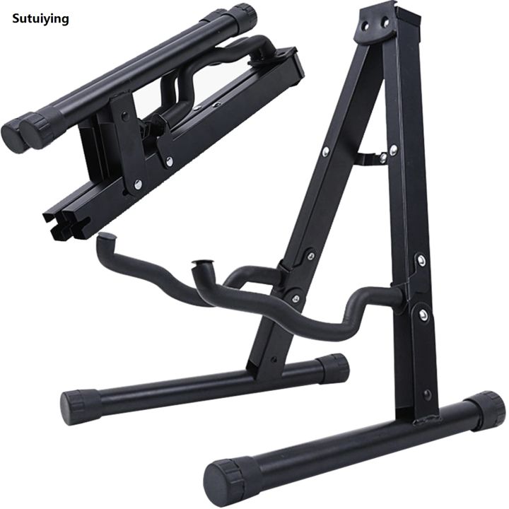 Sutuiying Guitar Stand Folding A Frame Floor Universal Metal for ...