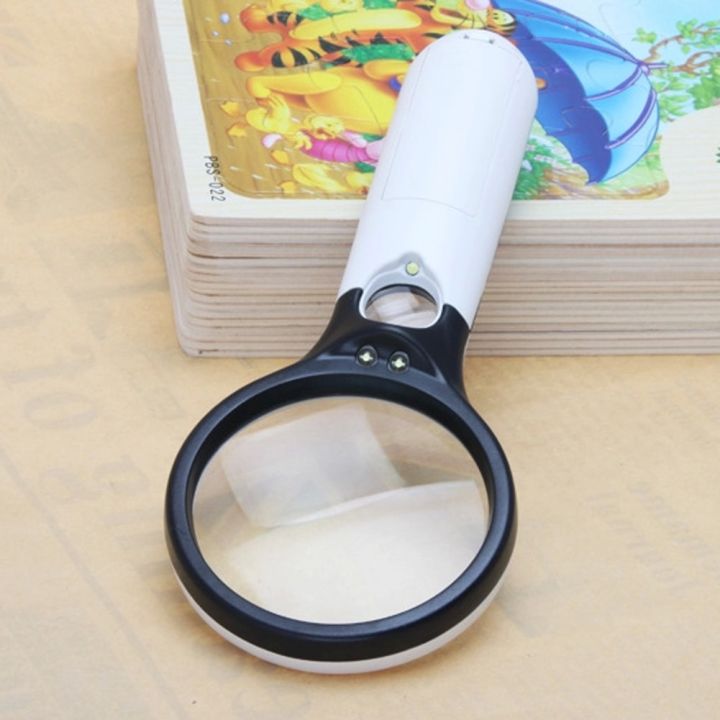 magnifying glass 45x 3 LED Magnifying Glass Lens Mini Pocket Handheld ...