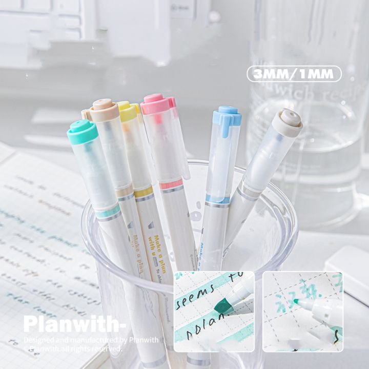 Panda Online Double Headed Fluorescent Pen Student Key Line Marking ...