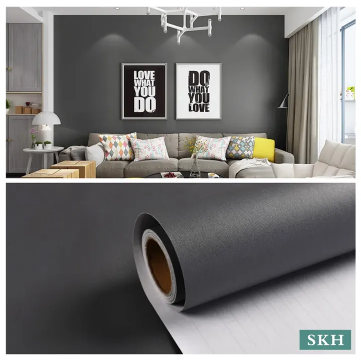 Matte Solid Color Wallpaper Furniture Cabinet Renovation Stickers ...