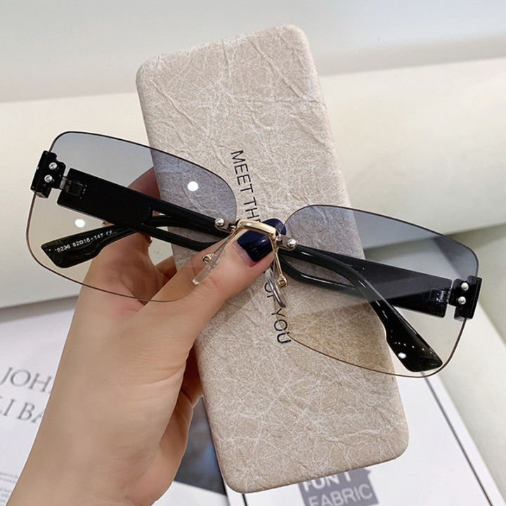 Enacolor Frameless Gradient Color New Sunglasses Women's Fashion ...
