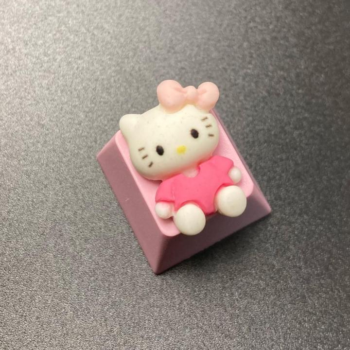 Personalized Keycaps Pink Crystal Keycaps Keyboard R4 Keys PBT Anime ...