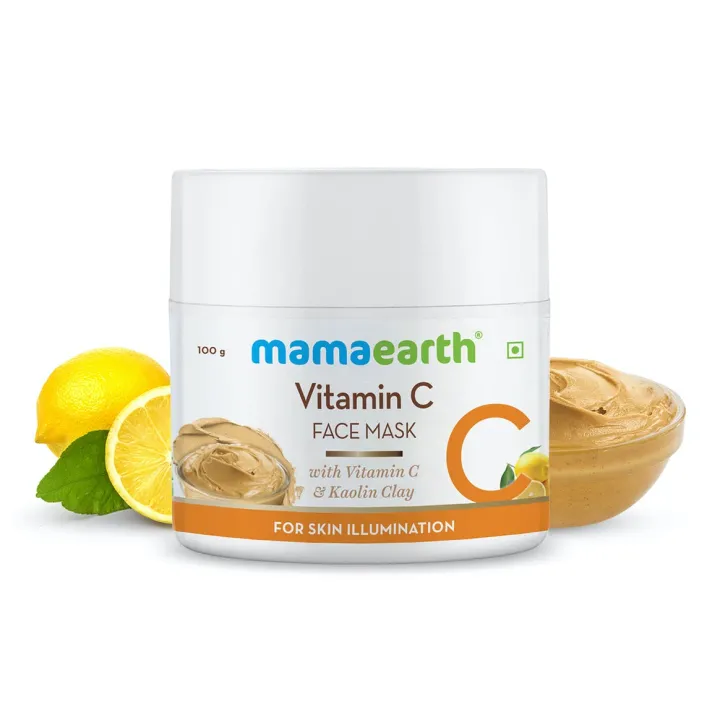 Vitamin C Face Mask with Vitamin C & Kaolin Clay for Skin Illumination ...