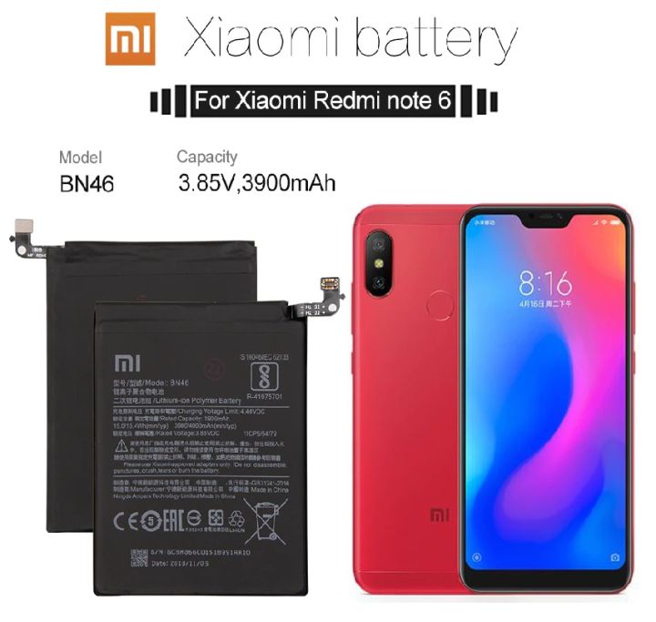 Xiaomi Battery BN46 BN 46 BN-46 battery Redmi7 battery Redmi 7 battery ...