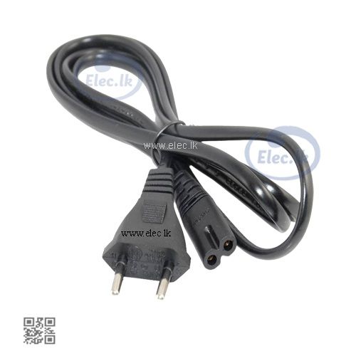 Universal Short EU Standard To C7 Power Cable Lead Cord AC 2-Pin Plug ...