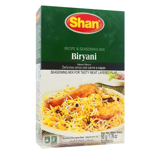 Shan Biryani Seasoning Mix for Tasty Meat Layered Pilaf 50g | Daraz.lk