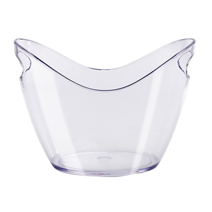 1 Piece Ice Bucket Transparent Acrylic Plastic Tub Multi-Functional ...