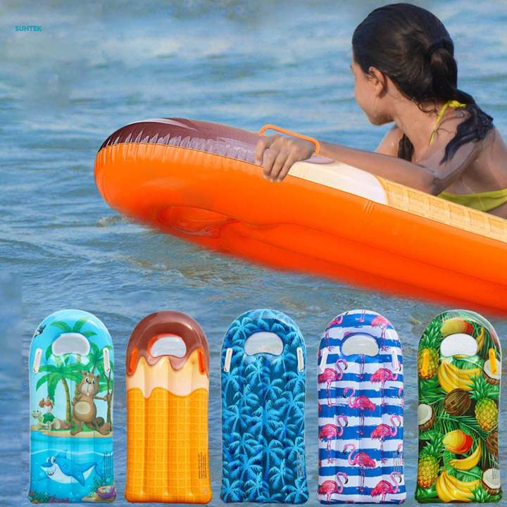 Bodyboards Inflatable Surfboard for Kids Beach Party Pool Floating Summer Float Boards, Sea ...