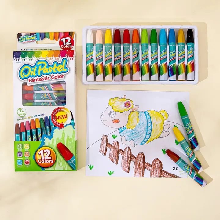 【Cingo】Potato cat oil pastel kindergarten crayon children graffiti ...