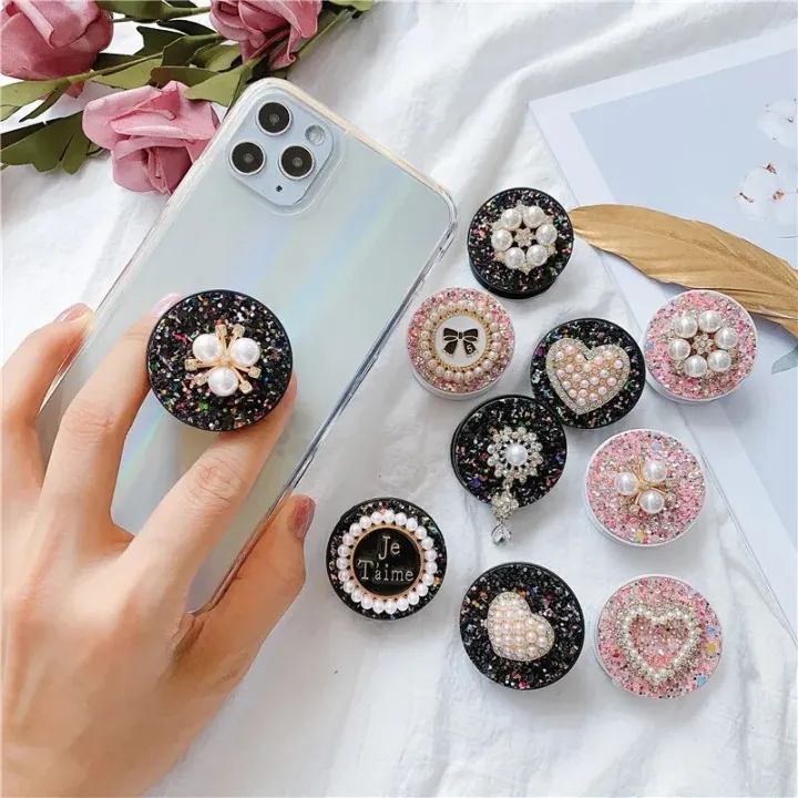 Pop Phone Holder 3D Grip Sockets Finger Grips Tok Round smiley ring ...
