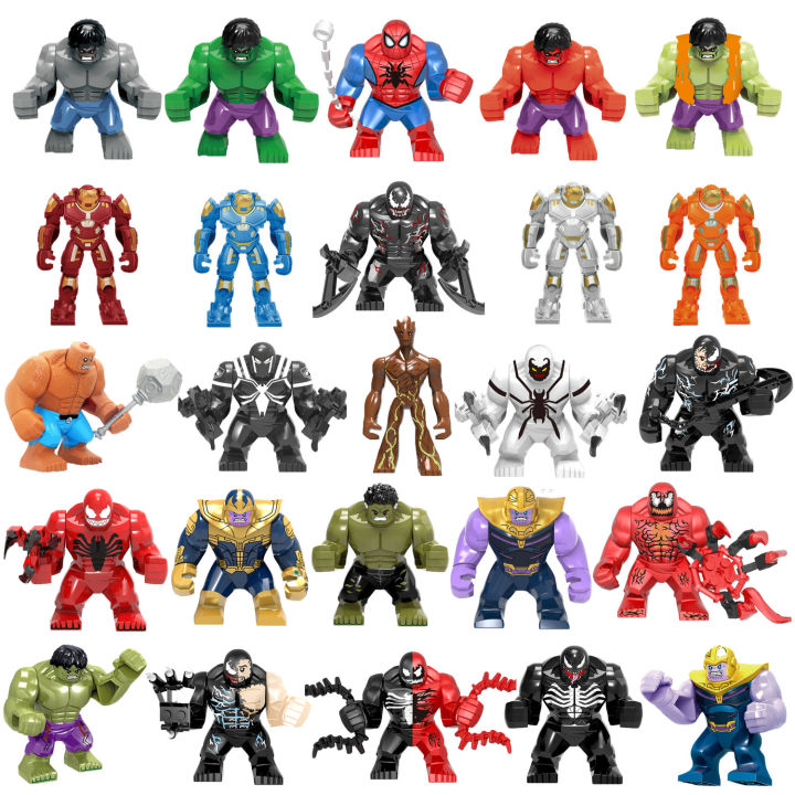 Compatible with Lego Building Blocks Avengers Big Guy Iron Man Poison ...