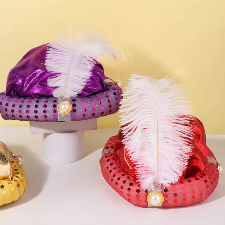 Costume Accessory Head Wraps Indian Cap Performance Props Fancy Dress ...