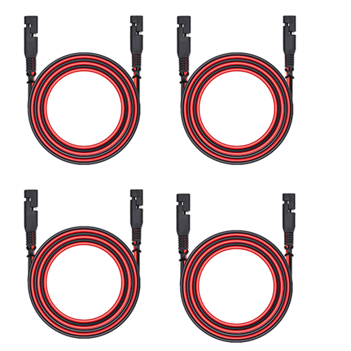 4pcs 6.5 Feet 14AWG SAE to SAE Extension Cable, Quick Disconnect Wire ...