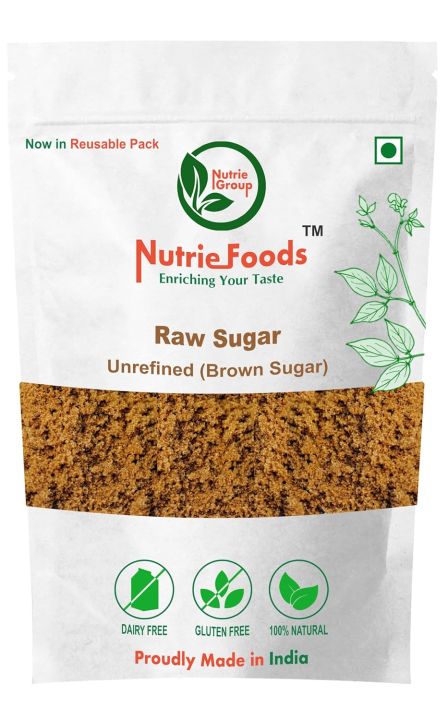 "NUTRIEFOODS" Enriching Your Taste Raw Sugar | Unrefined, 100% Chemical ...