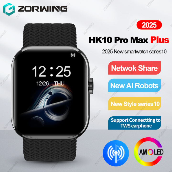 HK10 Pro Max Plus AMOLED Smart Watch Men Women Sport Watches Series 10 ...