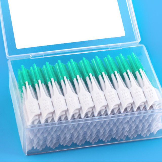 【linfang store】Interdental Silicone Brushes 200 Units Dental Toothpicks ...