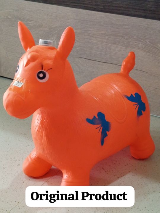 RUBBER HORSE |Soft Rubber Inflatable Jumping and Riding Bouncing Horse ...