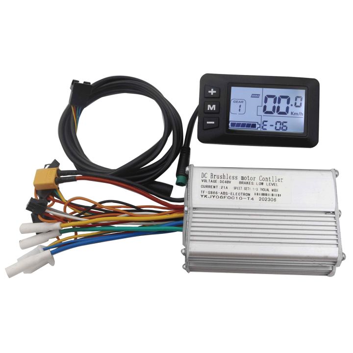 Electric Scooter Brushless Motor Controller 48V 21A+S866 LCD Display ...