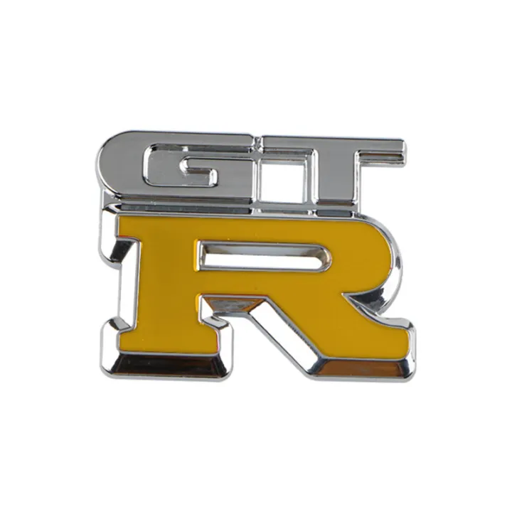 【linfang store】GTR Car Emblem Metal R GT Decals Badge Labeling for ...